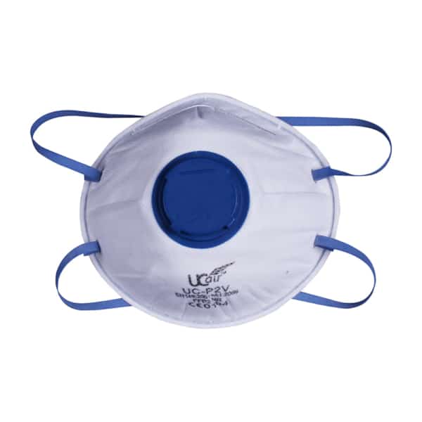 UC-P2V Disposable Valved FFP2 Cup Mask Box of 20